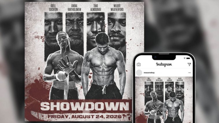Retro Border Bold Fight Instagram Poster PSD Template Free - PsFiles