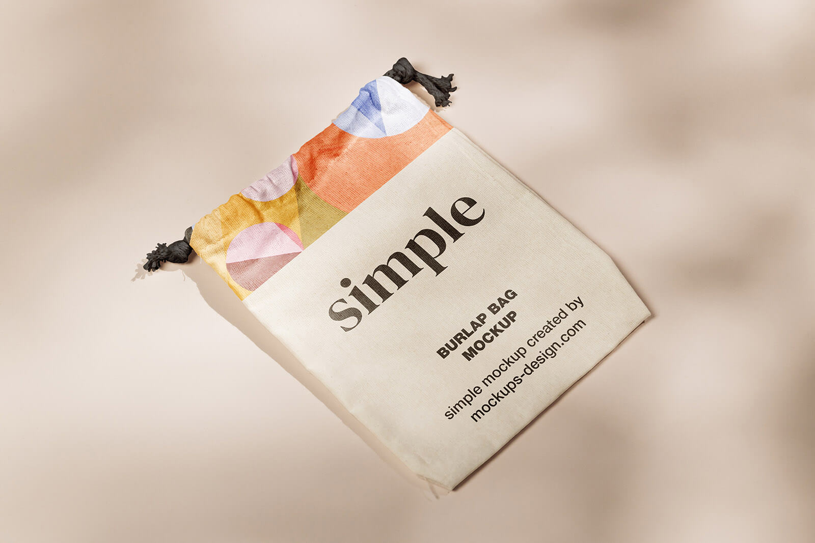 Free Small Drawstring Pouch / Bag Mockup PSD - PsFiles