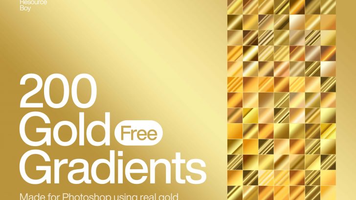Free 200 Shiny Rose Gold Photoshop Gradients for Free - PsFiles