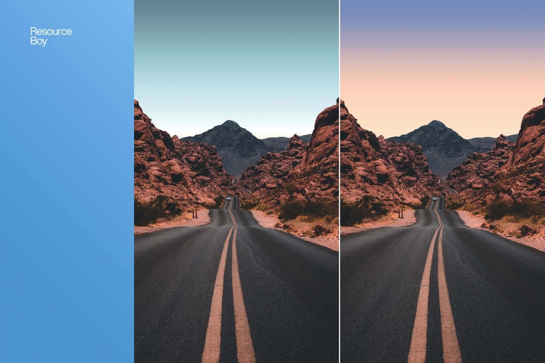 200 Sky Color Free Photoshop Gradients .GDR file - PsFiles