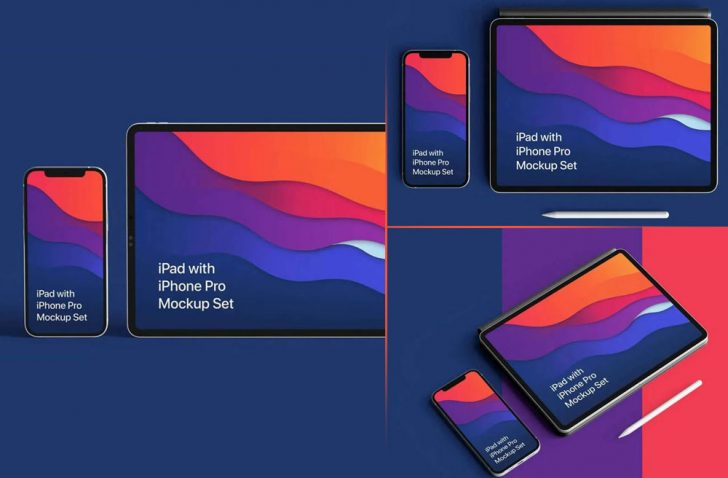 Free iPhone And iPad Mockup PSD set PSD - PsFiles