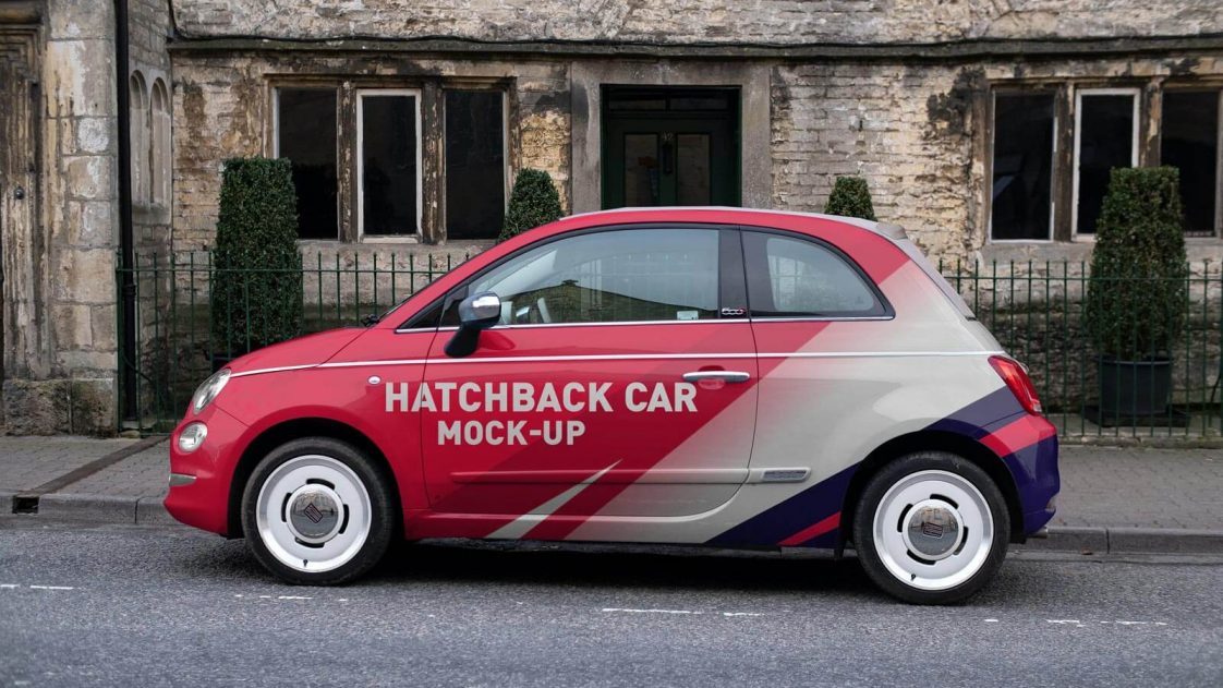 Free Tesla 3 EV Electric Car Mockup PSD - PsFiles