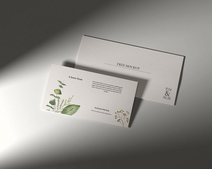 Free Invitation Mockup PSD - PsFiles