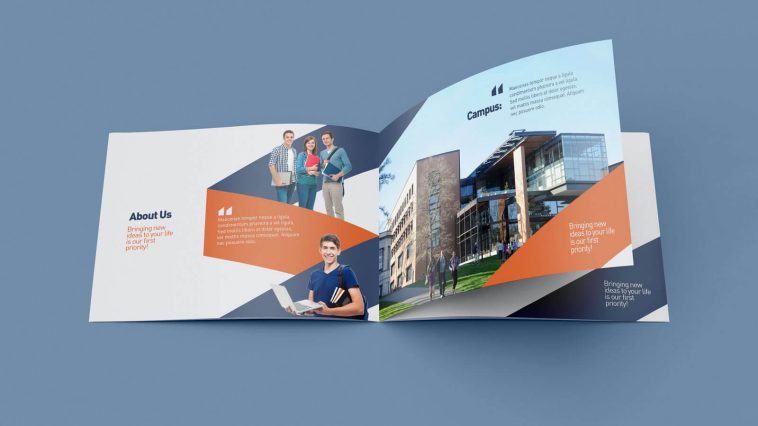 A4 Bi-Fold Brochure Mockup PSD File - PsFiles