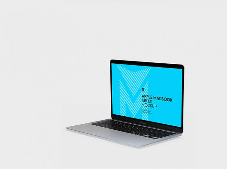 Free M1 Apple MacBook Air Mockup PSD Set - PsFiles