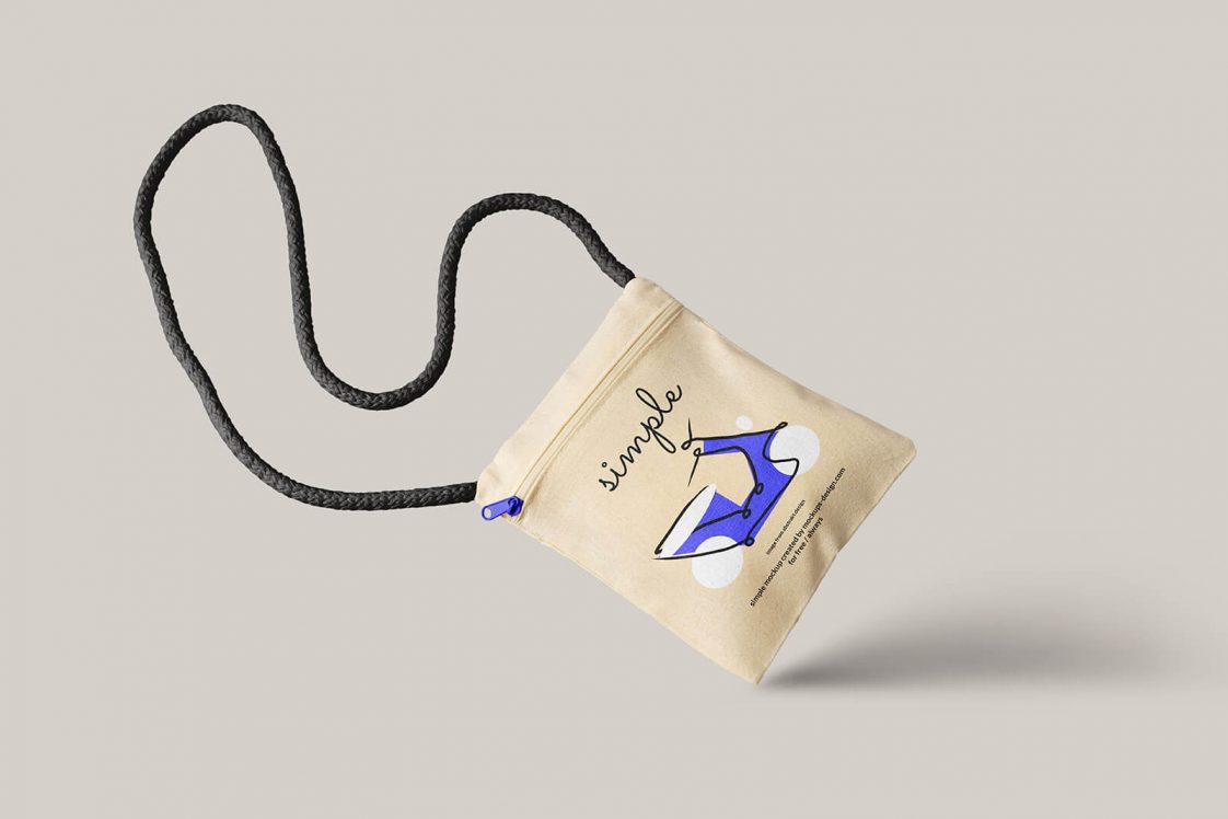 Free Linen Shoulder Handbag Mockup PSD - PsFiles