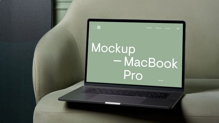 Free Laptop Back Cover Mockup PSD - PsFiles