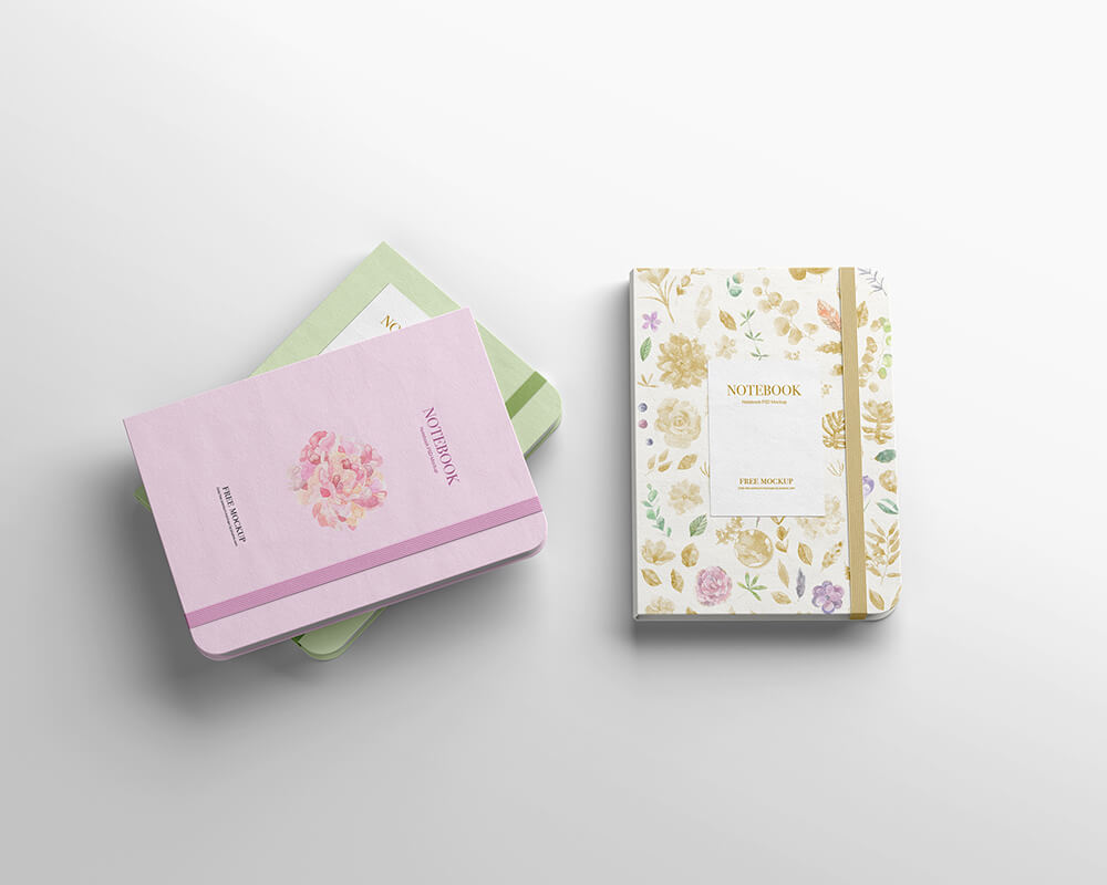 Free Small Notebook and Diary Mockup PSD - PsFiles