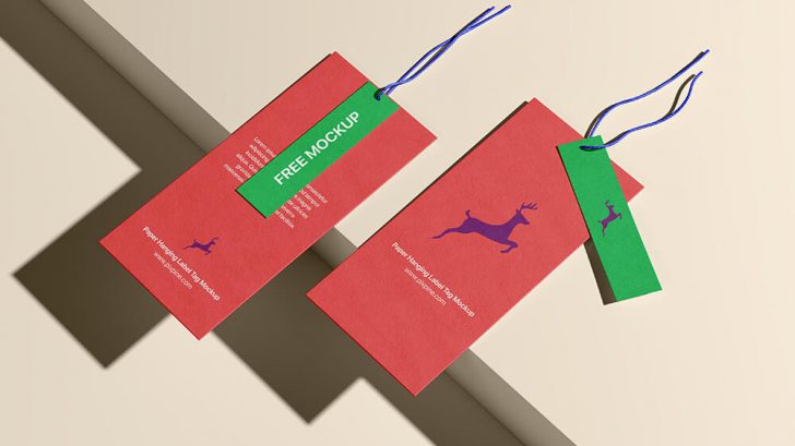 Free Round Product Tag Mockup PSD Set - PsFiles