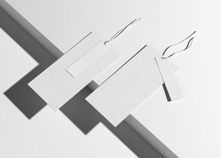 Free Paper Hanging Label Tag Mockup for Apparels Branding - PsFiles