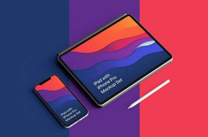 Free iPhone And iPad Mockup PSD set PSD - PsFiles