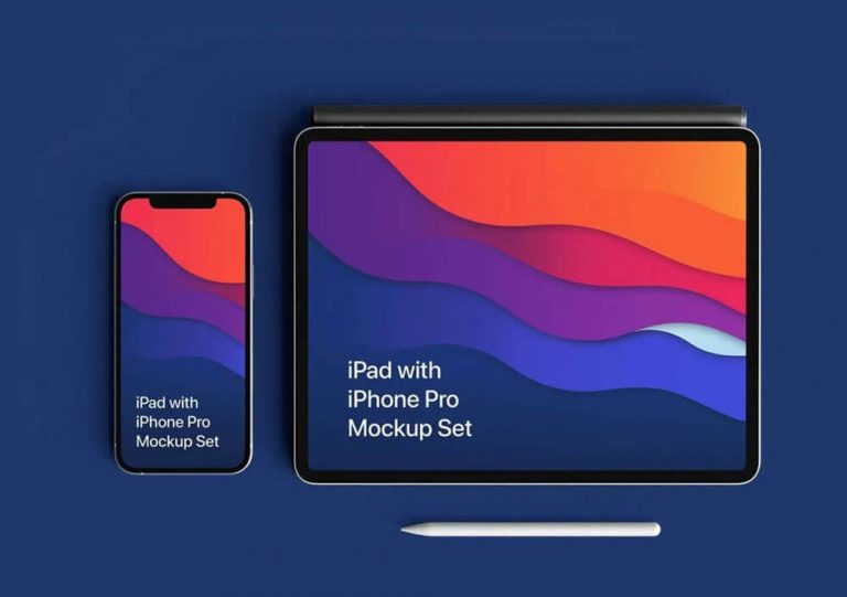 Free iPhone And iPad Mockup PSD set PSD - PsFiles