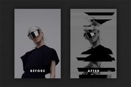 Free Monochrome Fractals Poster Photo Effect Mockup PSD - PsFiles ...