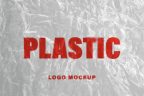 Plastic Wrap Logo and Text Mockup PSD free - PsFiles