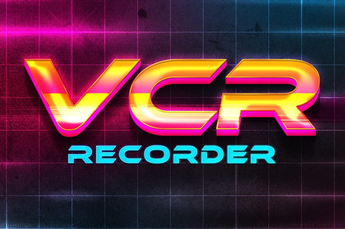 Free 80s Retro Electro Text Effect PSD - PsFiles