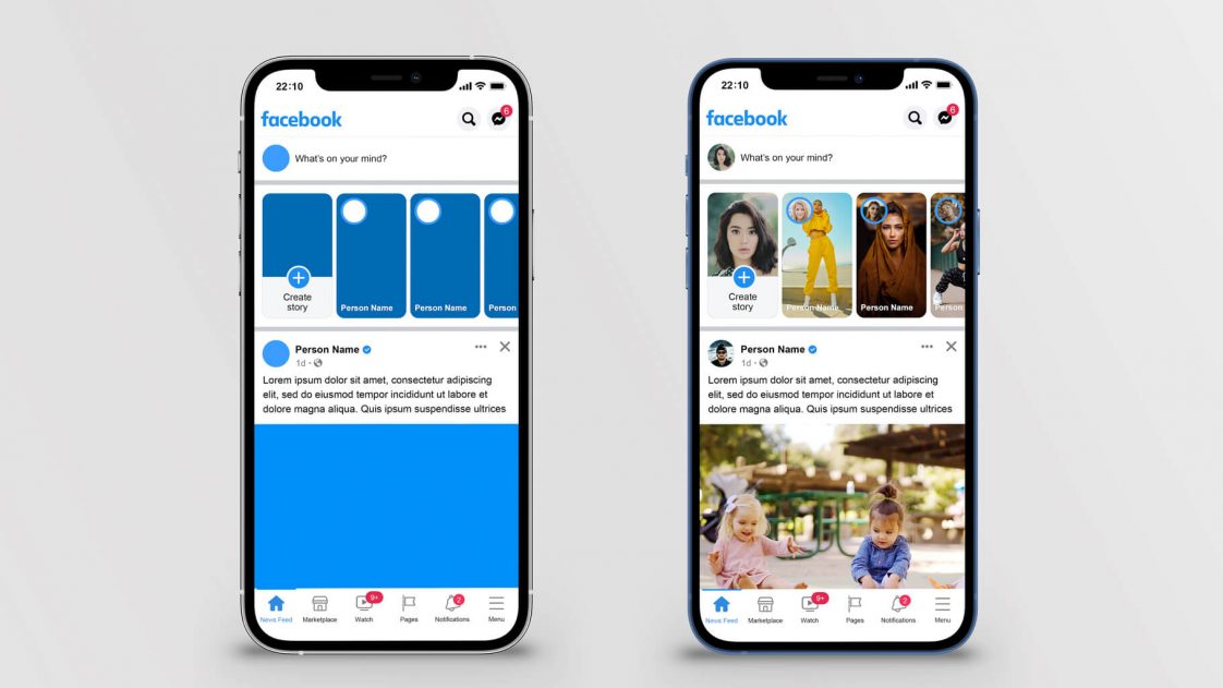 Facebook Post Ad Mockup 2022 PSD free - PsFiles