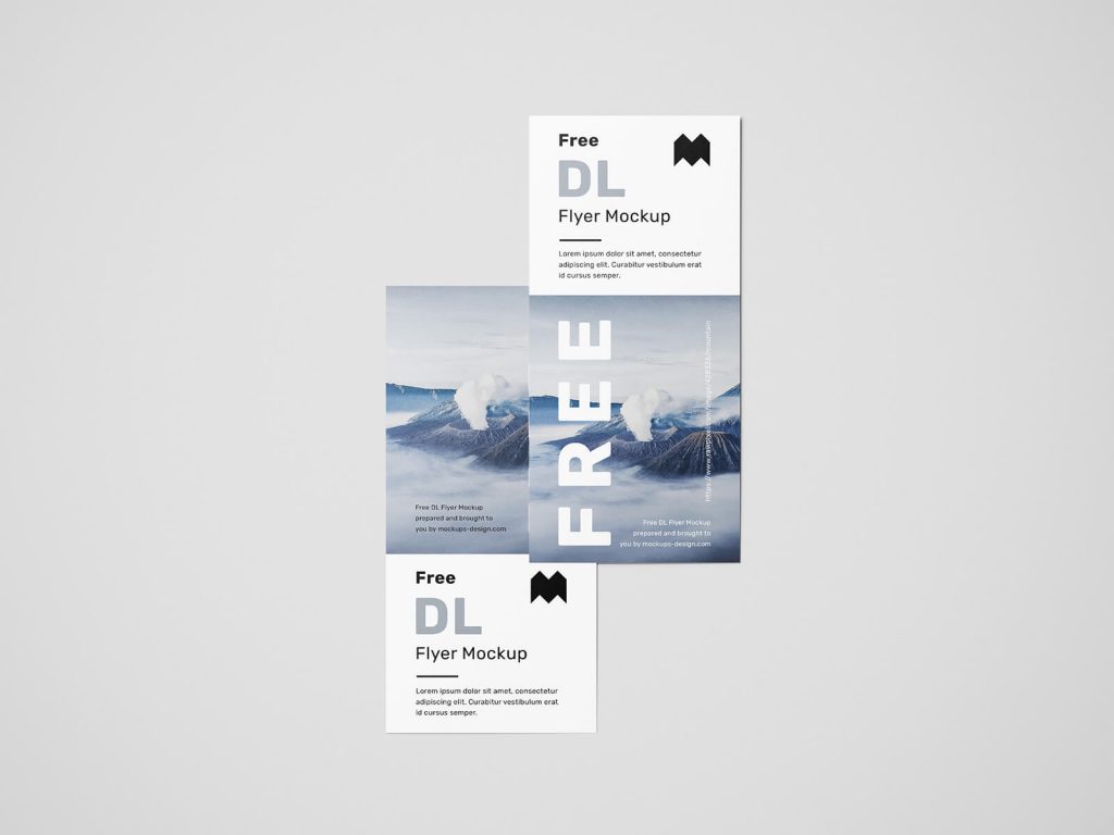 Free DL Flyer Mockup PSD Set (6 Renders) - PsFiles