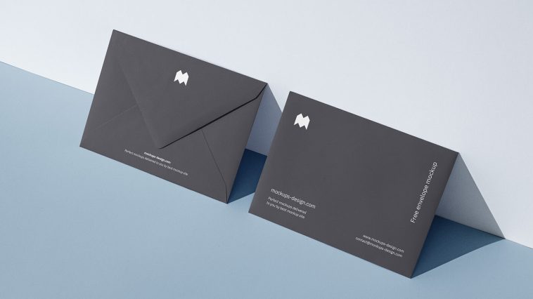 Free Open Flap Envelope Mockup PSD - PsFiles