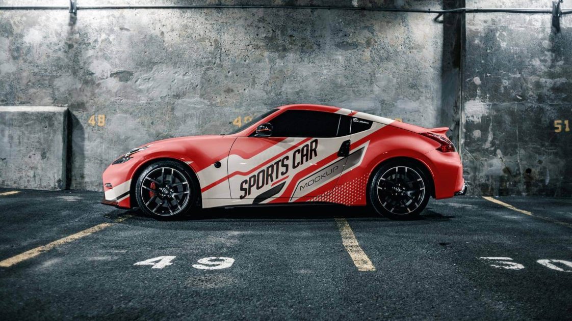 Free Tesla 3 EV Electric Car Mockup PSD - PsFiles