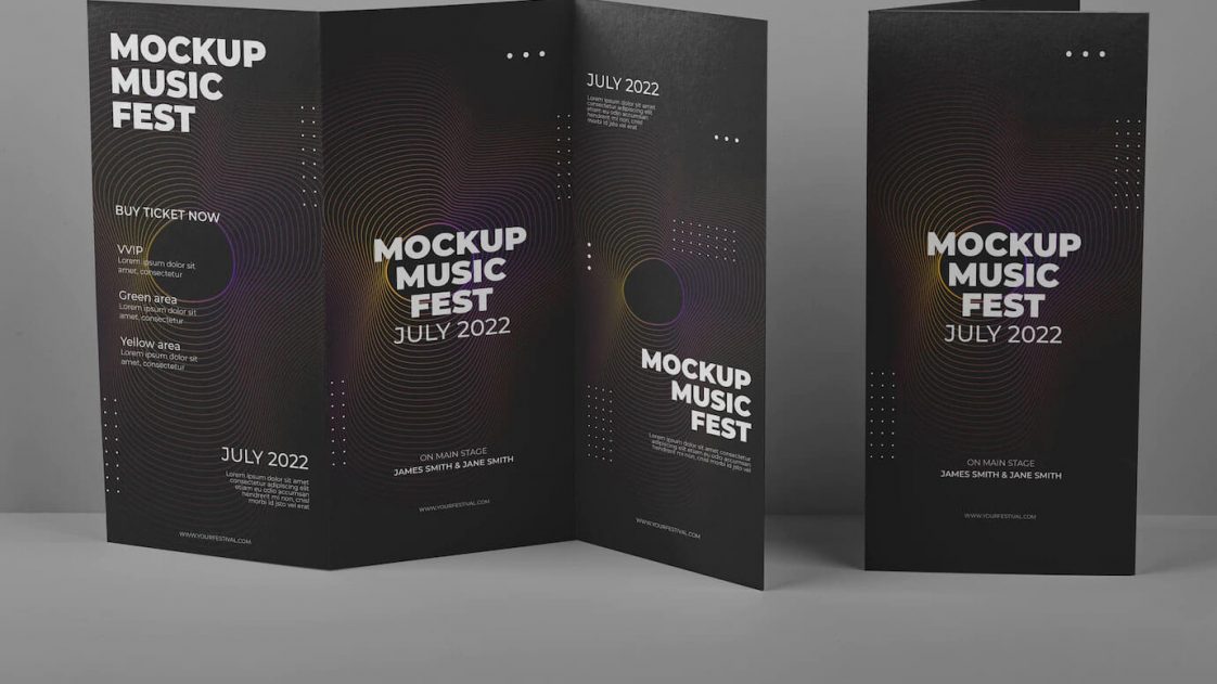 Free Z-Fold A4 Brochure Mockup PSD - PsFiles