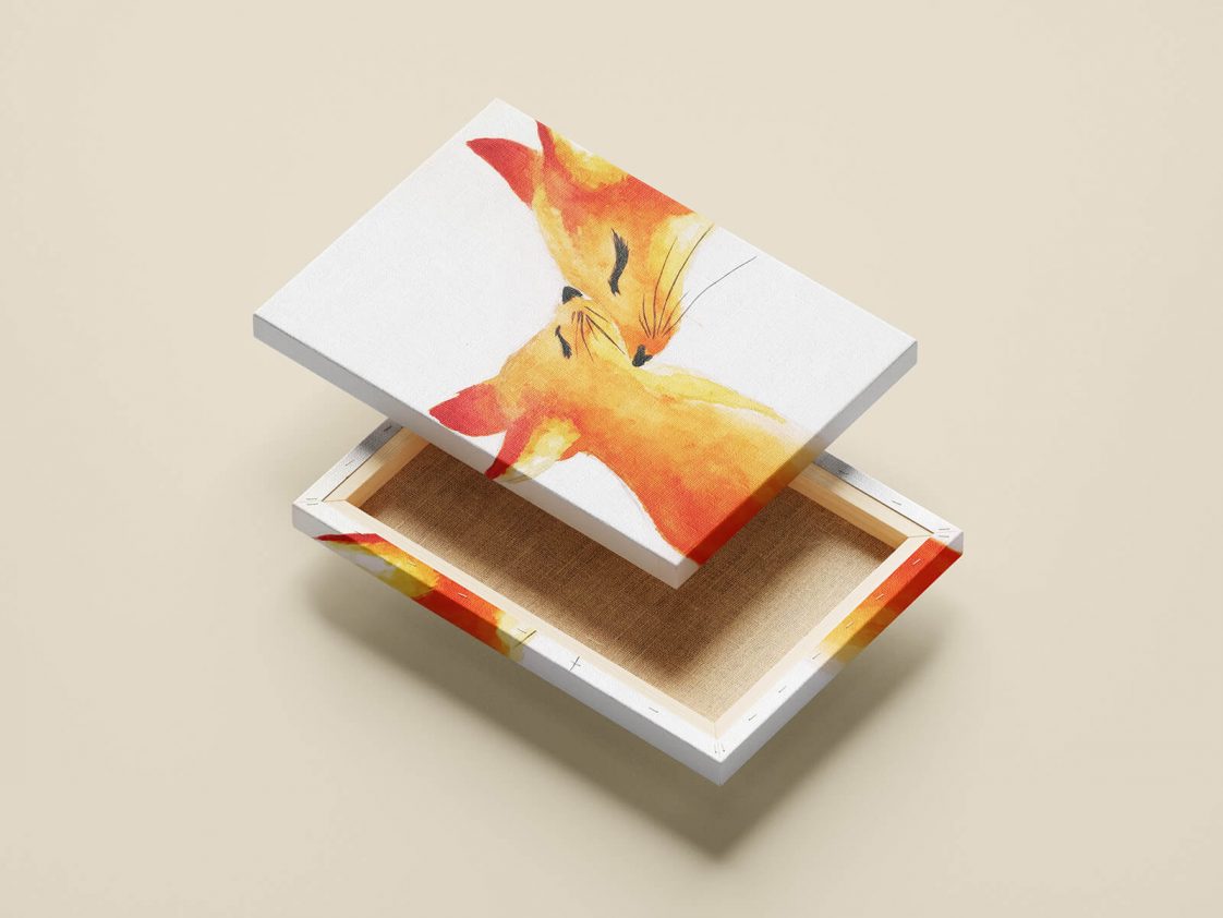 6 Free Canvas Mockup PSD set - PsFiles