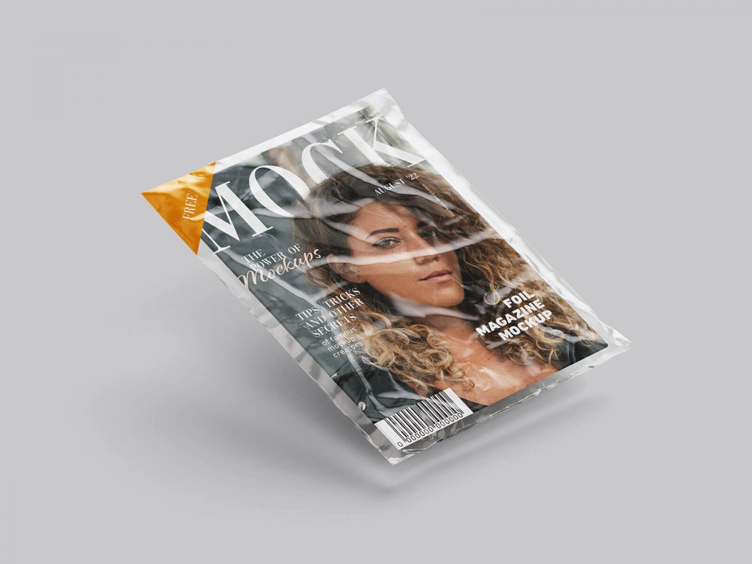 Free Transparent Cover Wrapped Magazine Mockup PSD Set - PsFiles