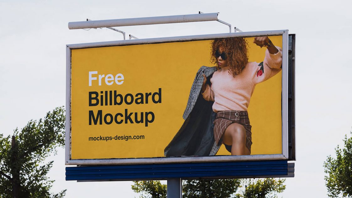 Corner Building Display Billboard Mockup Free PSD - PsFiles