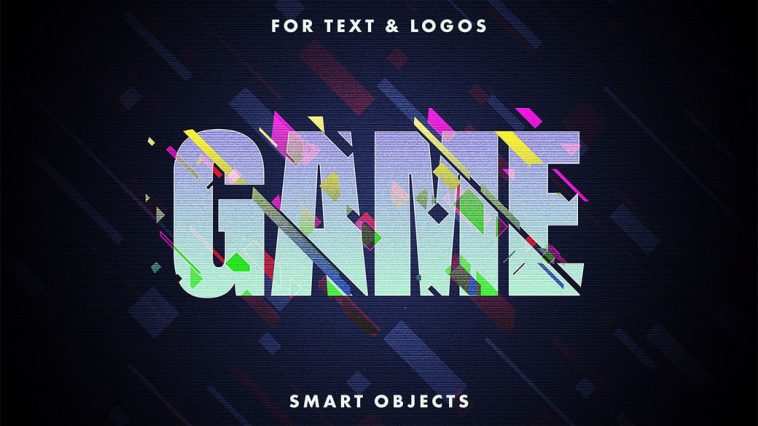 Pixel Arcade Games Photoshop PSD Effect Text, Logo Mockup Free - PsFiles