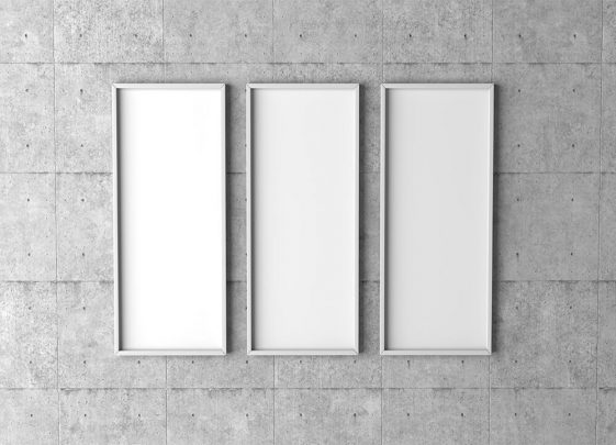 Free 3 Vertical Poster Mockup PSD - PsFiles