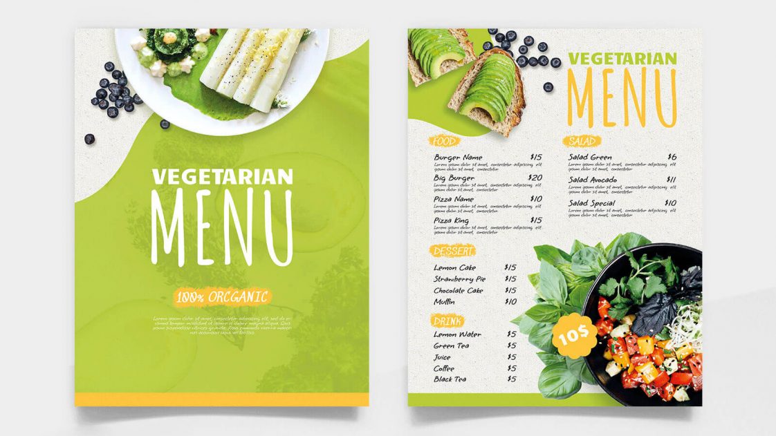 Free Restaurant Menu Design PSD Template - PsFiles