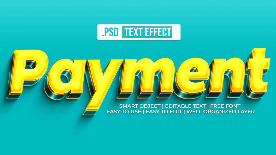 Free Bold 3D Text Effect PSD - Best Free Photoshop Files