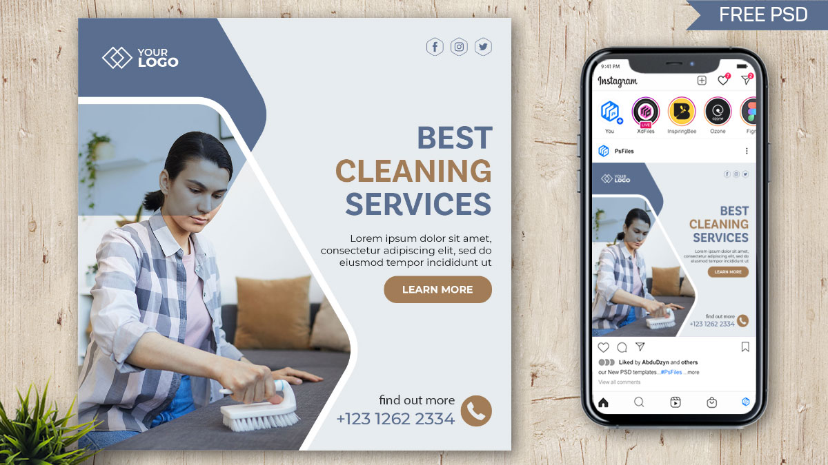 Free Social Media Post PSD and Banners Templates - PsFiles