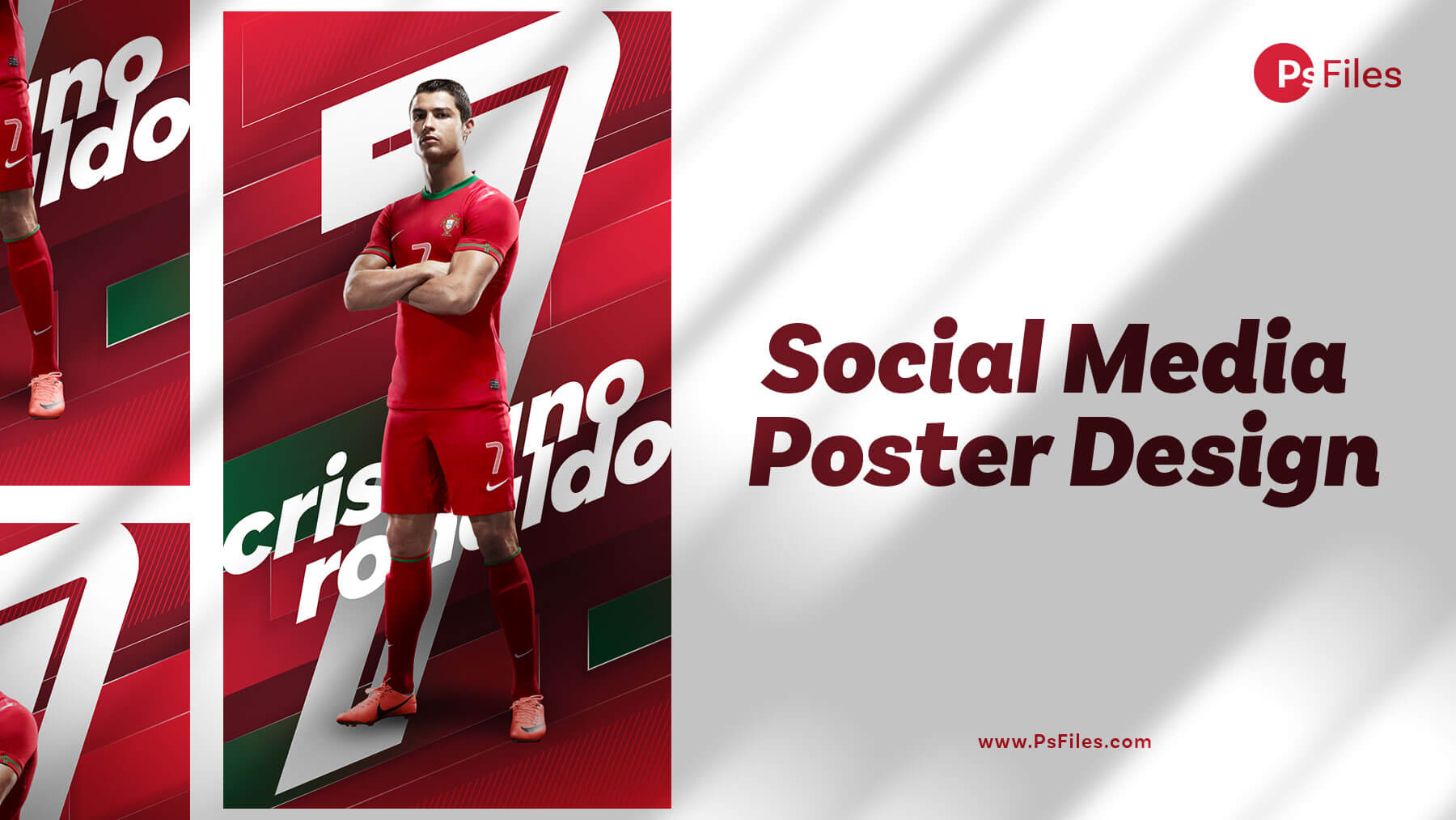 Football Portugal Cristiano Ronaldo Social Media Poster Story Design ...