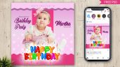 Free Birthday Party Invitation Social Media Post Template PSD - PsFiles