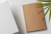 Gold Foil Kraft Notebook Cover Mockup free - Free Mockup PSD Files ...