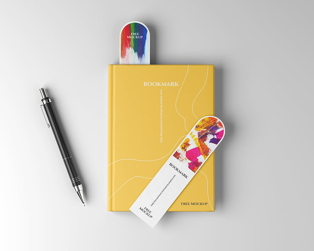 Free Bookmark Mockup PSD - PsFiles