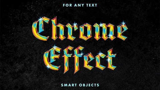 Free Gradient style Chrome Text Effect PSD - PsFiles