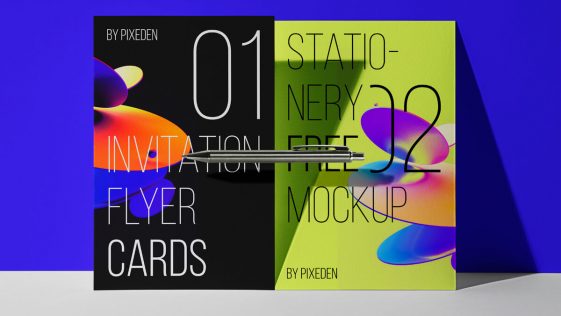 Free Floating A4 Paper Mockup PSD - PsFiles