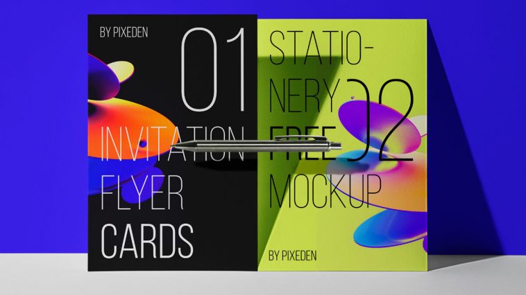 Free A4 Flyer Mockup PSD on a Wooden Table - PsFiles