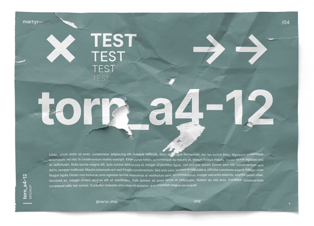2 Free Torn Paper Mockups for Poster - PsFiles