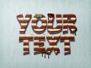 Free Chocolate Cake Photoshop Text Effect Mockup PSD file - PsFiles