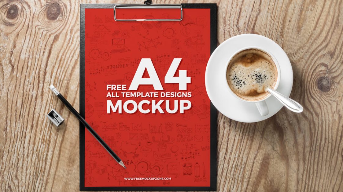Free Paper Clipboard Mockup PSD - PsFiles