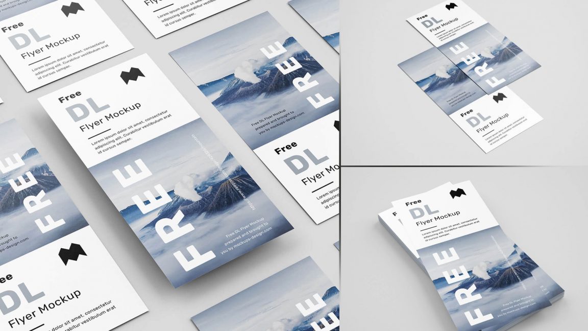 5 Free DL Flyer Mockup PSD Files - PsFiles