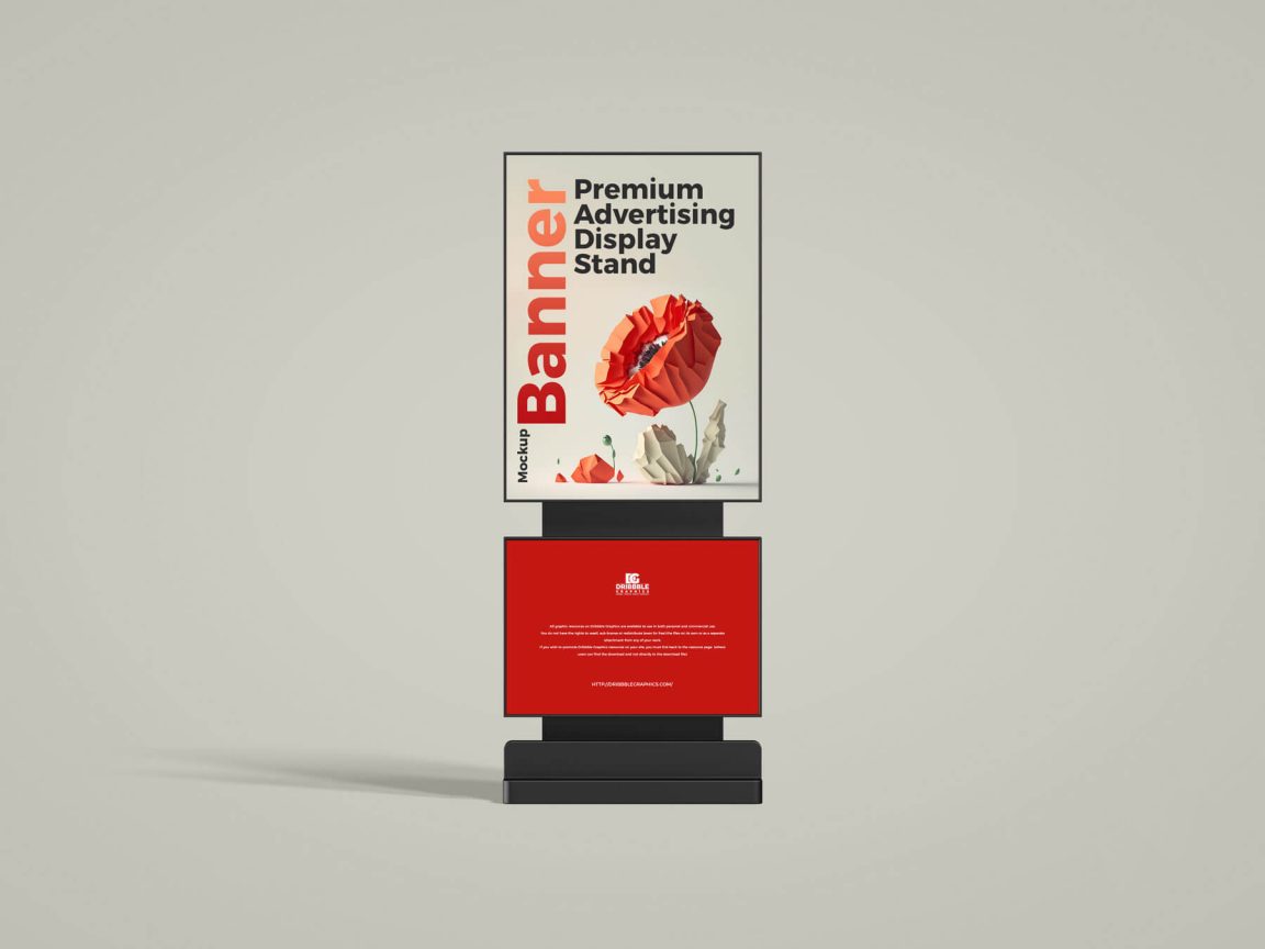 Free Advertising Display Stand Mockup - PsFiles