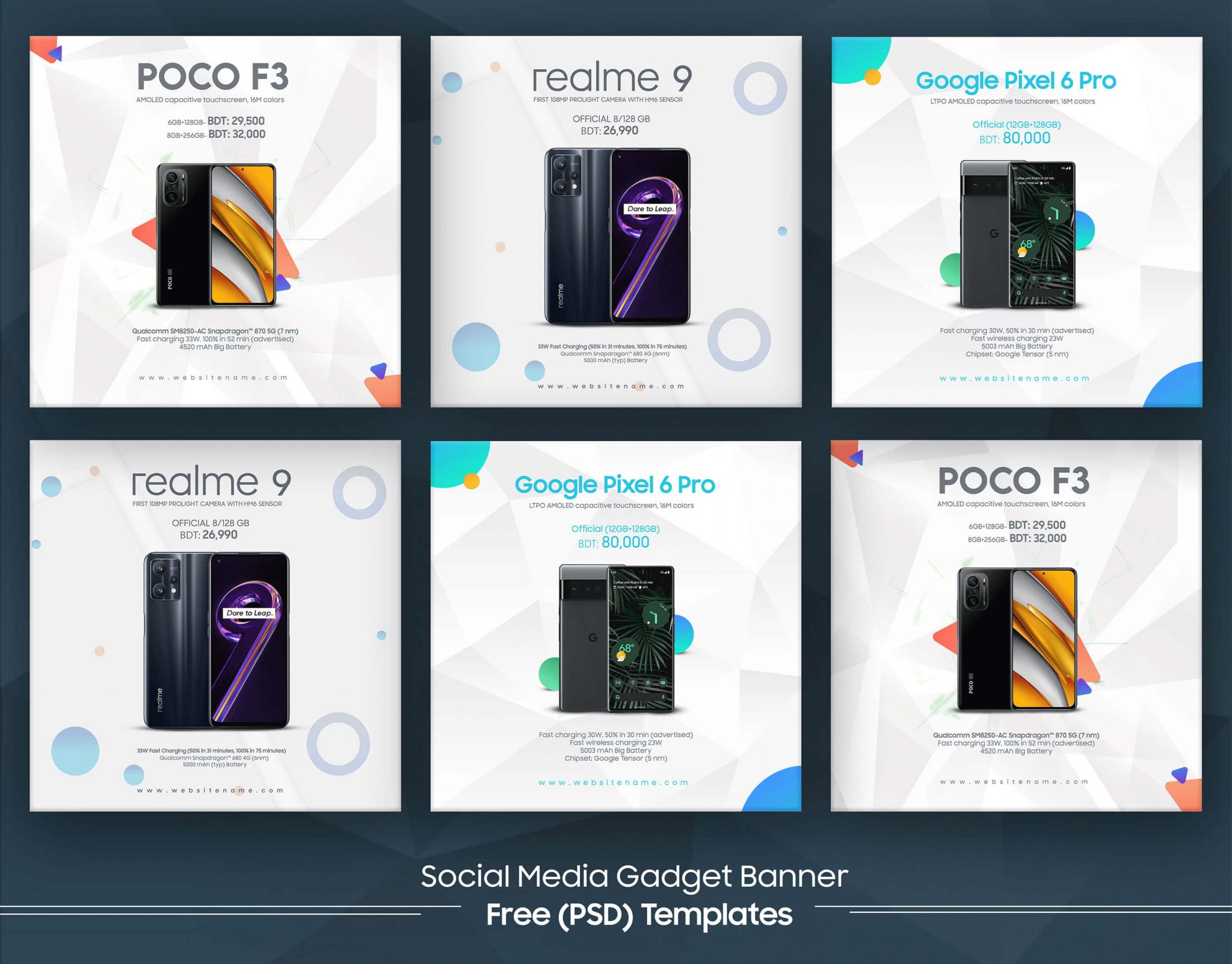 Free Mobile Smartphone Sale Ads Post PSD Templates - PsFiles