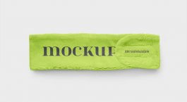 Free Spa Head Wrap / Cosmetic Velcro Headband Mockups 3 PSD set - PsFiles