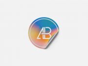 Free Square and Round Peeling Sticker Mockup PSD - PsFiles