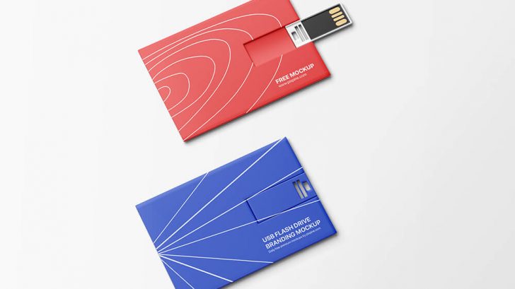 Free USB Memory Stick Mockup 3 PSD Set - PsFiles