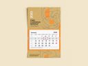 Free Kraft Paper Board Wall Calendar 2023 Mockup PSD set - Free PsFiles