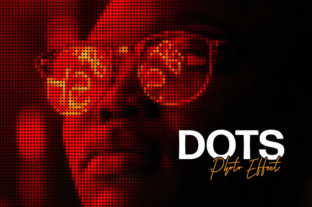 Free Matrix Dot Photoshop Effect PSD file - Best PsFiles